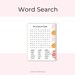 Easter Day Activity Pack Bundle for the Family, Word Search, Word ...