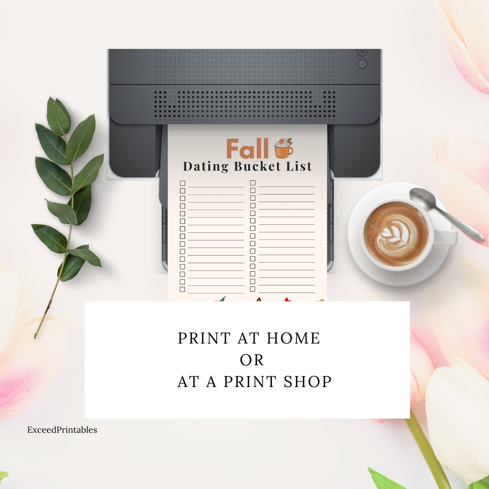 Fall Dating Bucket List for Couples, Fall Bucket List Printable, Autumn ...