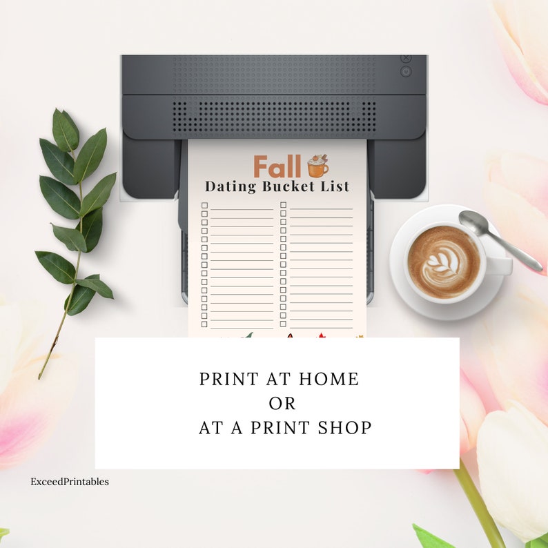 Fall Dating Bucket List for Couples, Fall Bucket List Printable, Autumn ...