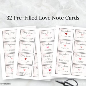Reasons Why I Love You Mom Cards, Printable Love Notes for Mom ...