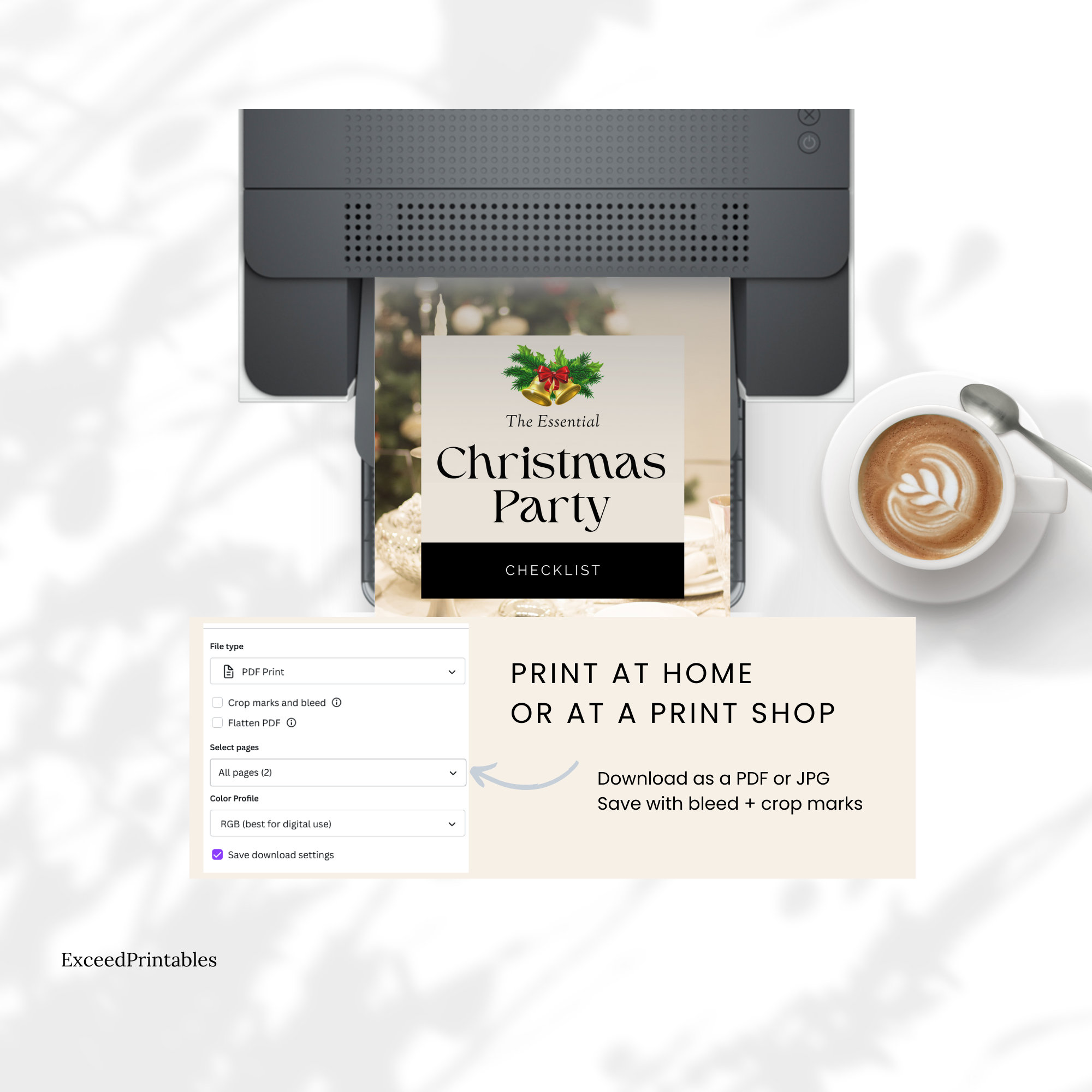 Christmas Party Checklist Printable, Party Planner, Party Checklist ...