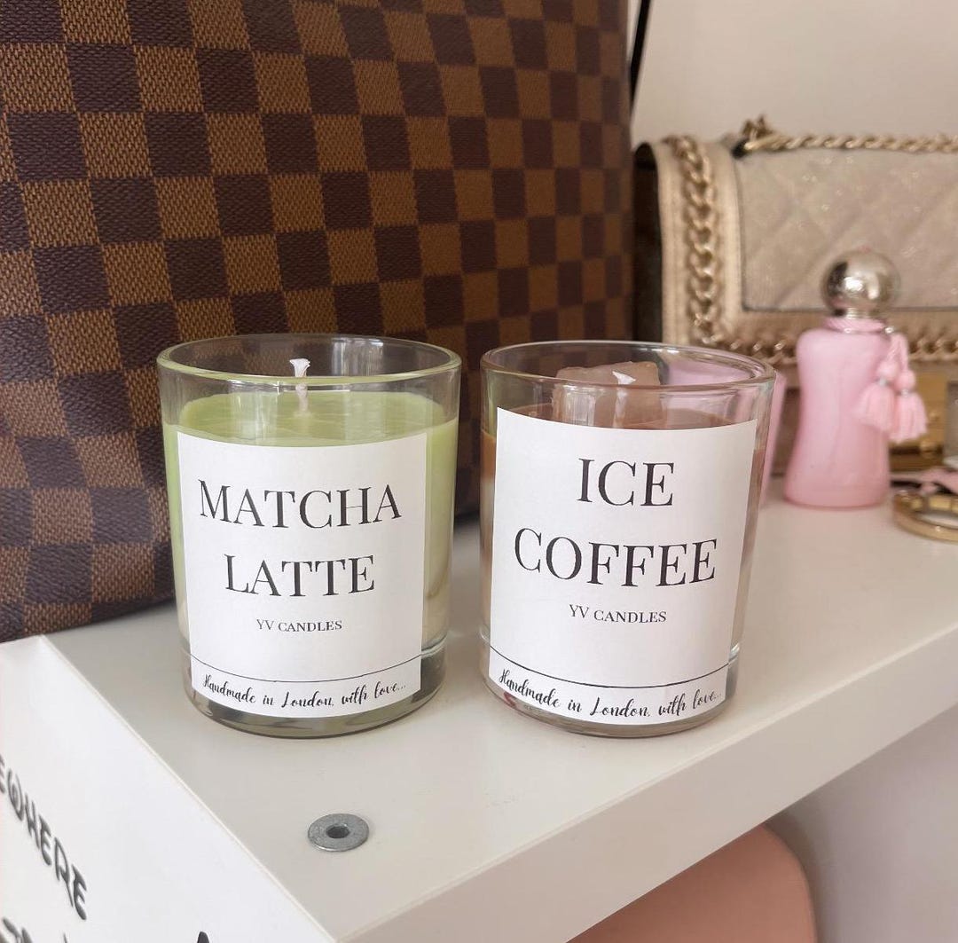 Iced Coffee Candle 30cl Iced Latte Coffee Scented Handmade Candle ...