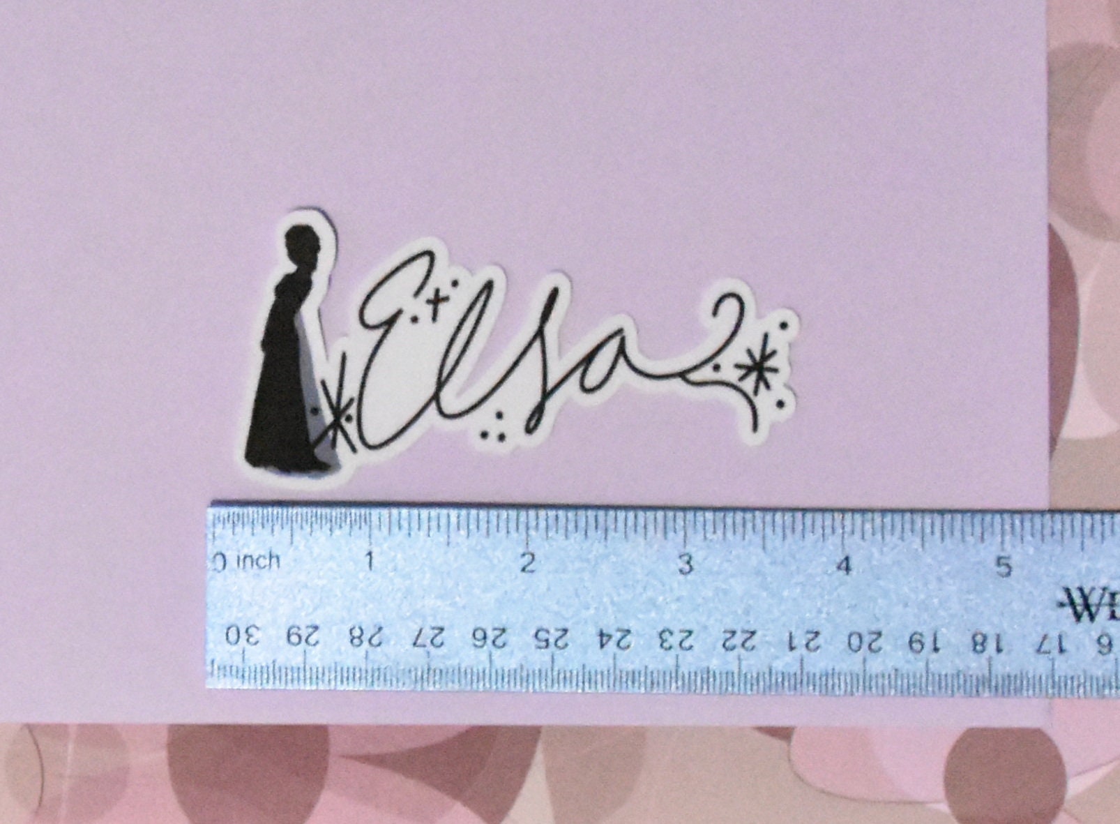 Elsa Disney Character Signature Sticker - Etsy