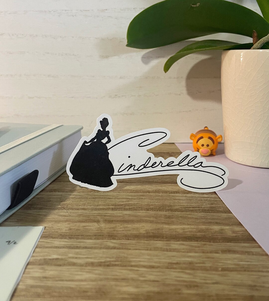 Cinderella Character Signature Sticker Disney Sticker Autograph Water ...