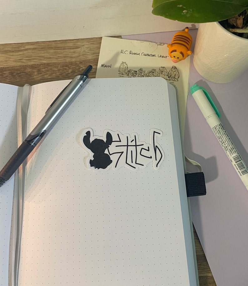 Stitch Character Signature Sticker Disney Sticker Autograph Water ...