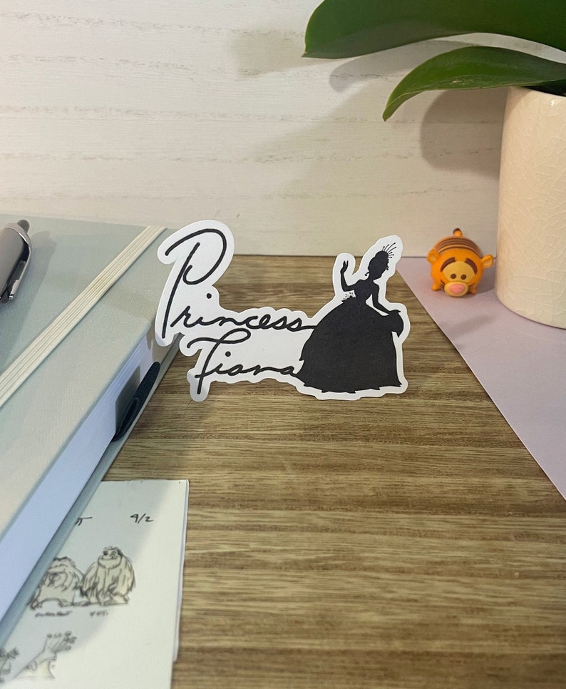 Princess Tiana Character Signature Sticker Disney Sticker Autograph ...