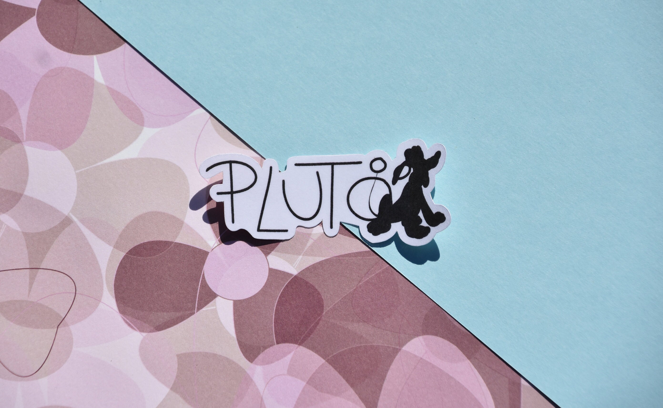 Pluto Character Signature Sticker - Etsy