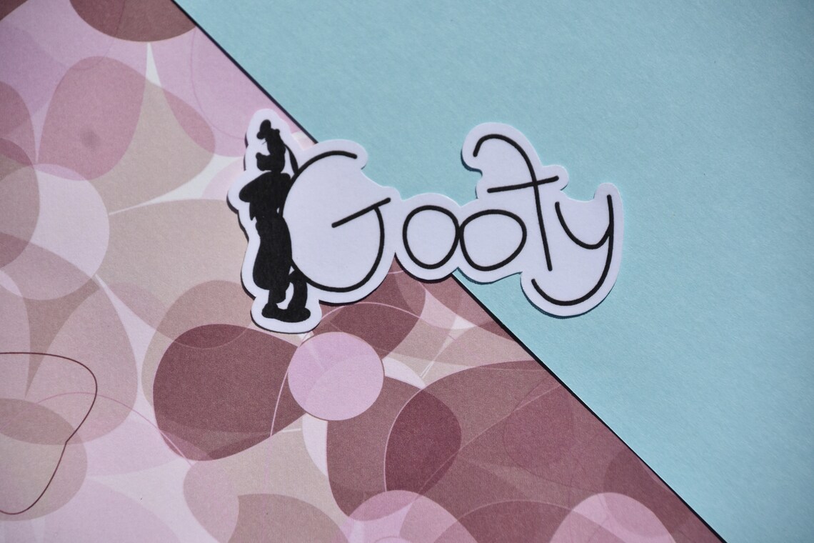 Goofy Character Signature Sticker Disney Sticker Autograph Water ...
