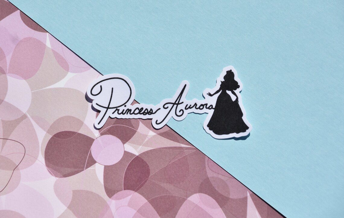 Princess Aurora Character Signature Sticker Disney Sticker Autograph ...