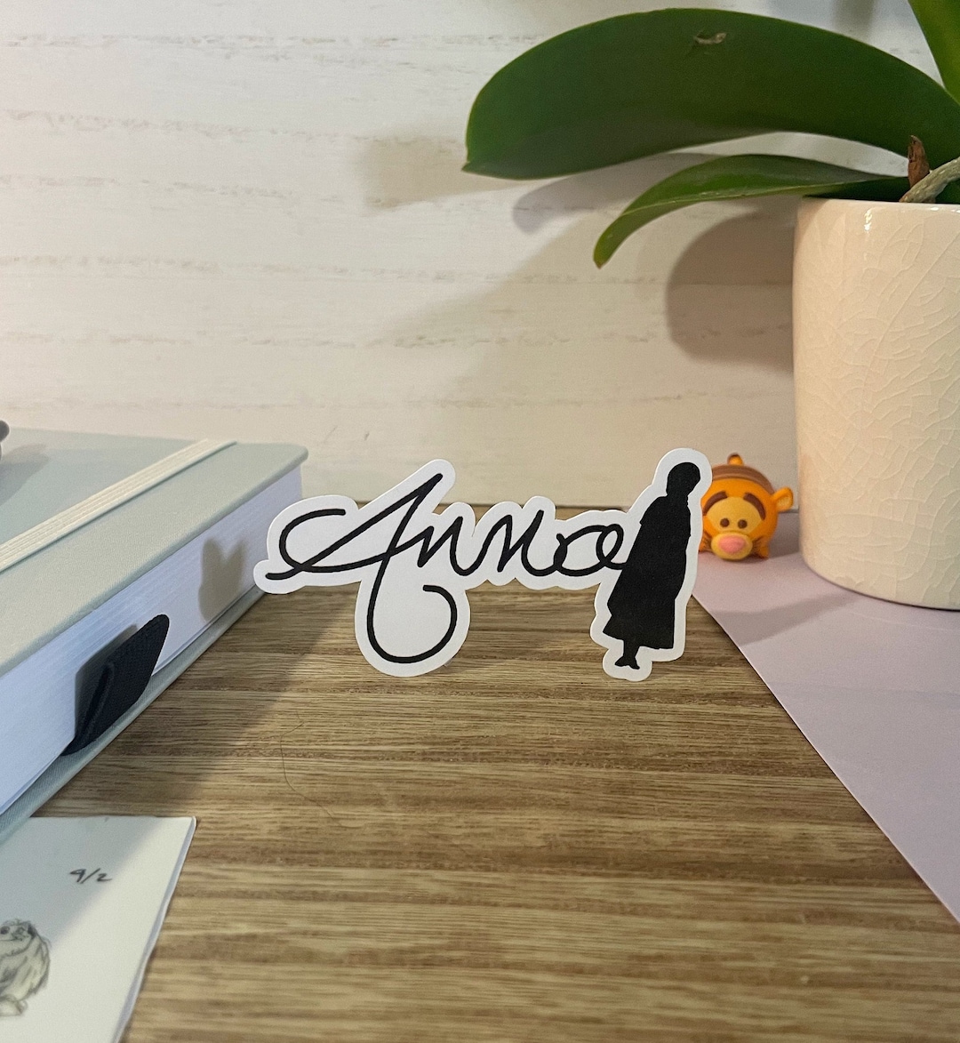 Anna Character Signature Sticker Disney Sticker Autograph Water ...