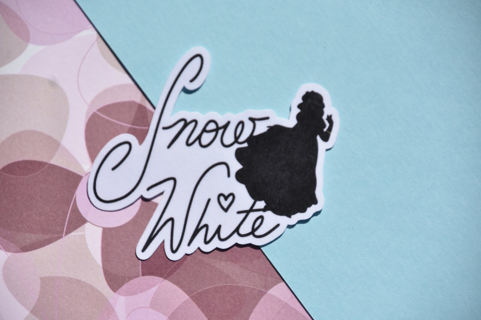 Snow White Disney Character Signature Sticker - Etsy