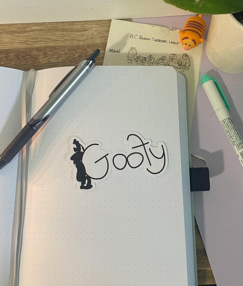 Goofy Character Signature Sticker Disney Sticker Autograph Water ...