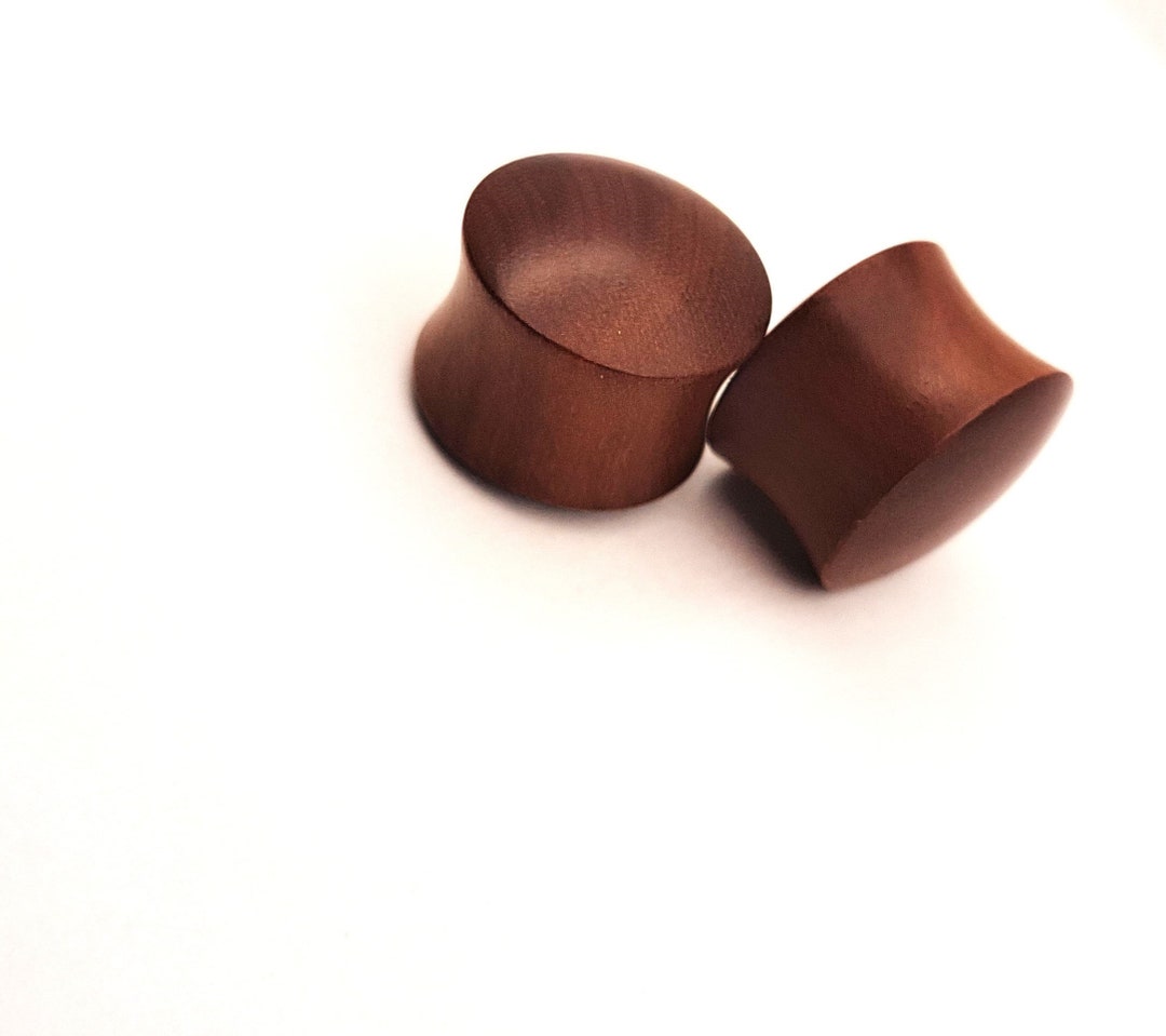 Pair Rose Wood Plug Tunnel Ear Stretching Large Lobes 8g 12mm 18mm 20mm ...