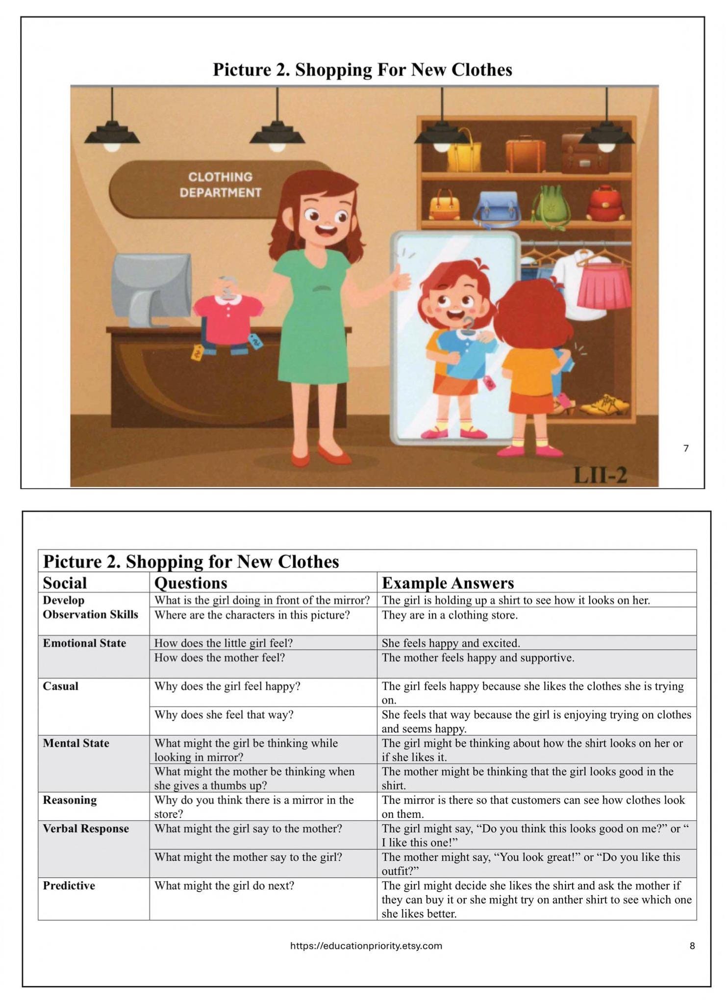 Social Inferencing Picture Cards: Kids Emotions & Skills (digital ...