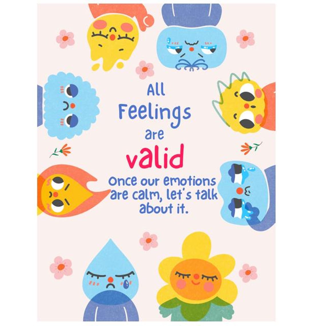 Emotional Chart/ Feeling Poster / Calmcorner Poster/ Reflection / Calm ...