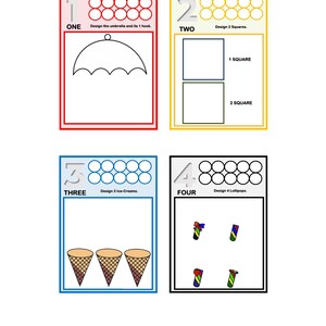 Kindergarden Playdoh Printable Mat/ 34 Playdohmat Activity ...