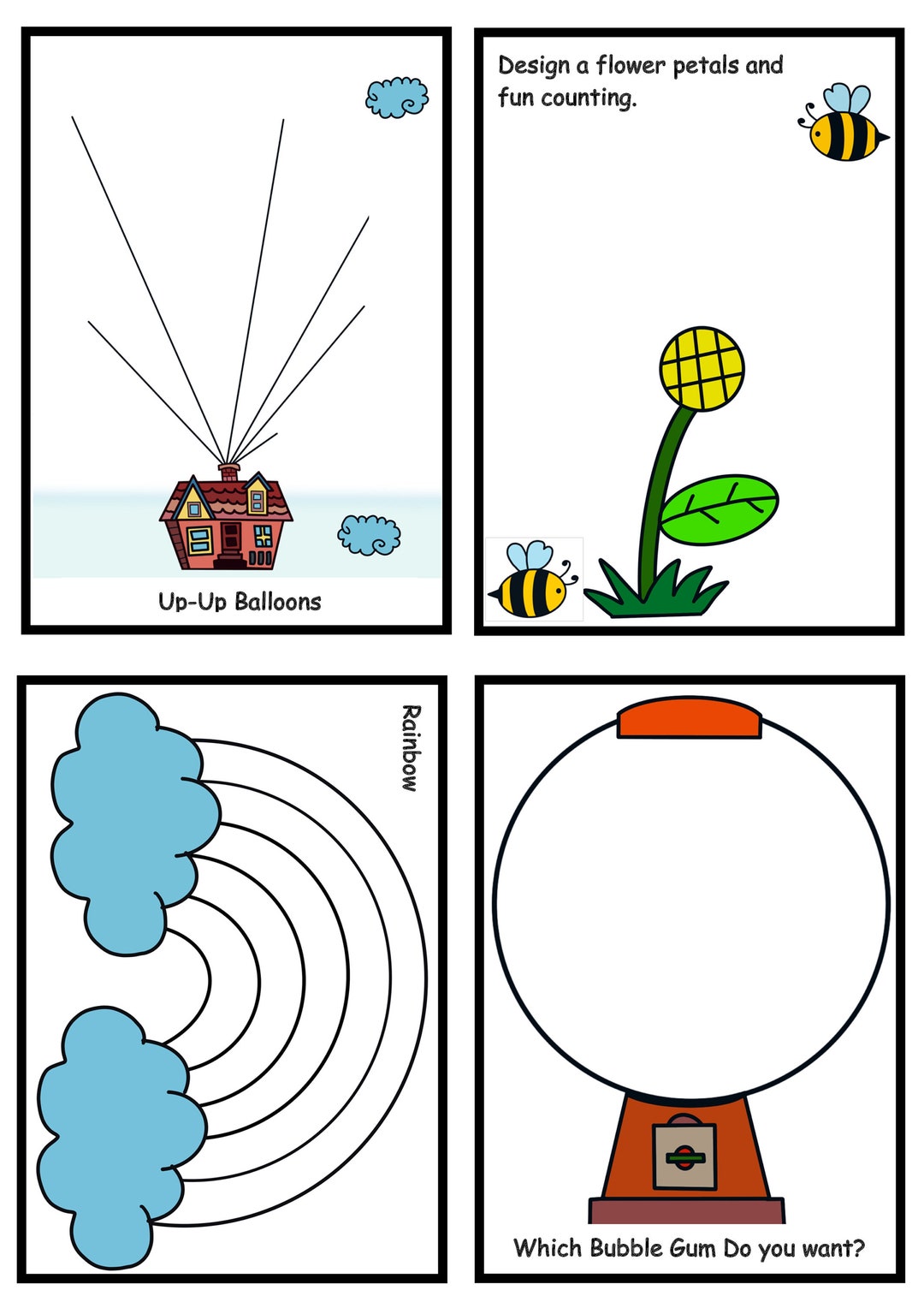 Kindergarten Playdoh Printable Mat/ 34 Playdohmat Activity ...