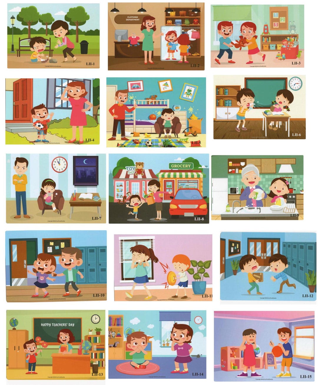 Social Inferencing Picture Cards: Kids Emotions & Skills (digital ...