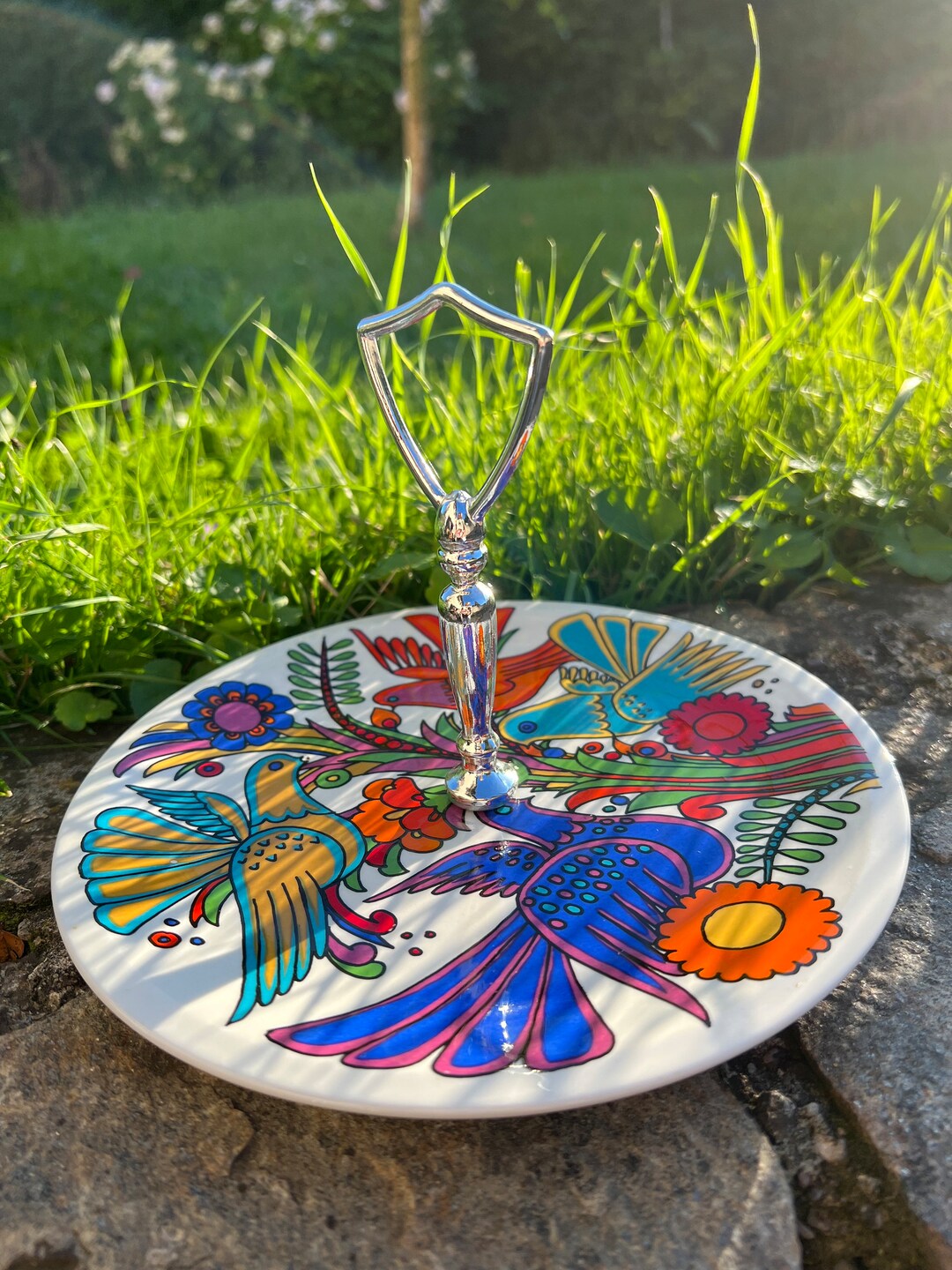 Rare Small Servant/cake Stand Acapulco Villeroy & Boch Very Good ...