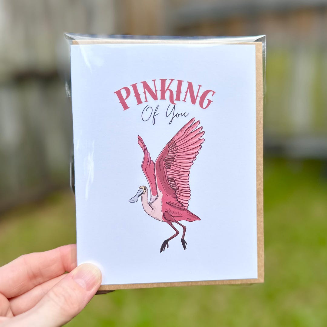 Pinking of You Greeting Card - Etsy