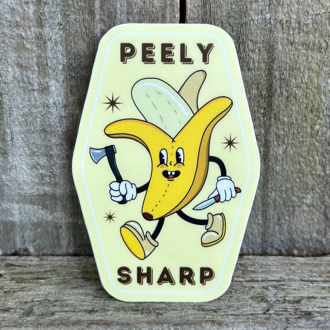 Peely Sharp Sticker - Etsy