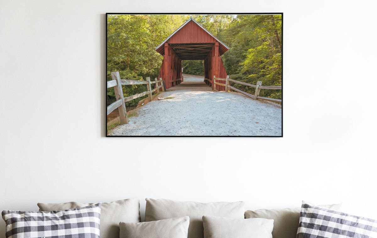 Covered Bridge Download, Printable Download, Print, Picture Frame, Wall ...