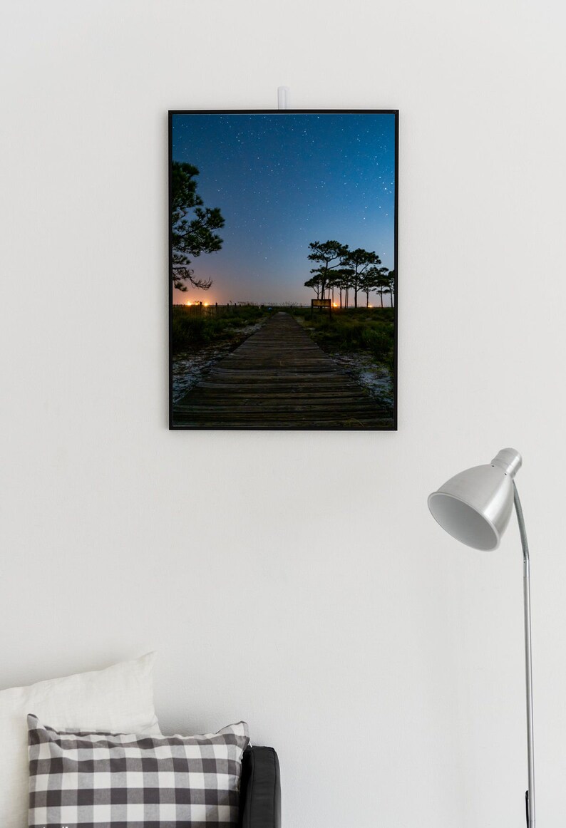 Nightscape, Night Photo, Beach Photo, Printable Download, Night Beach ...