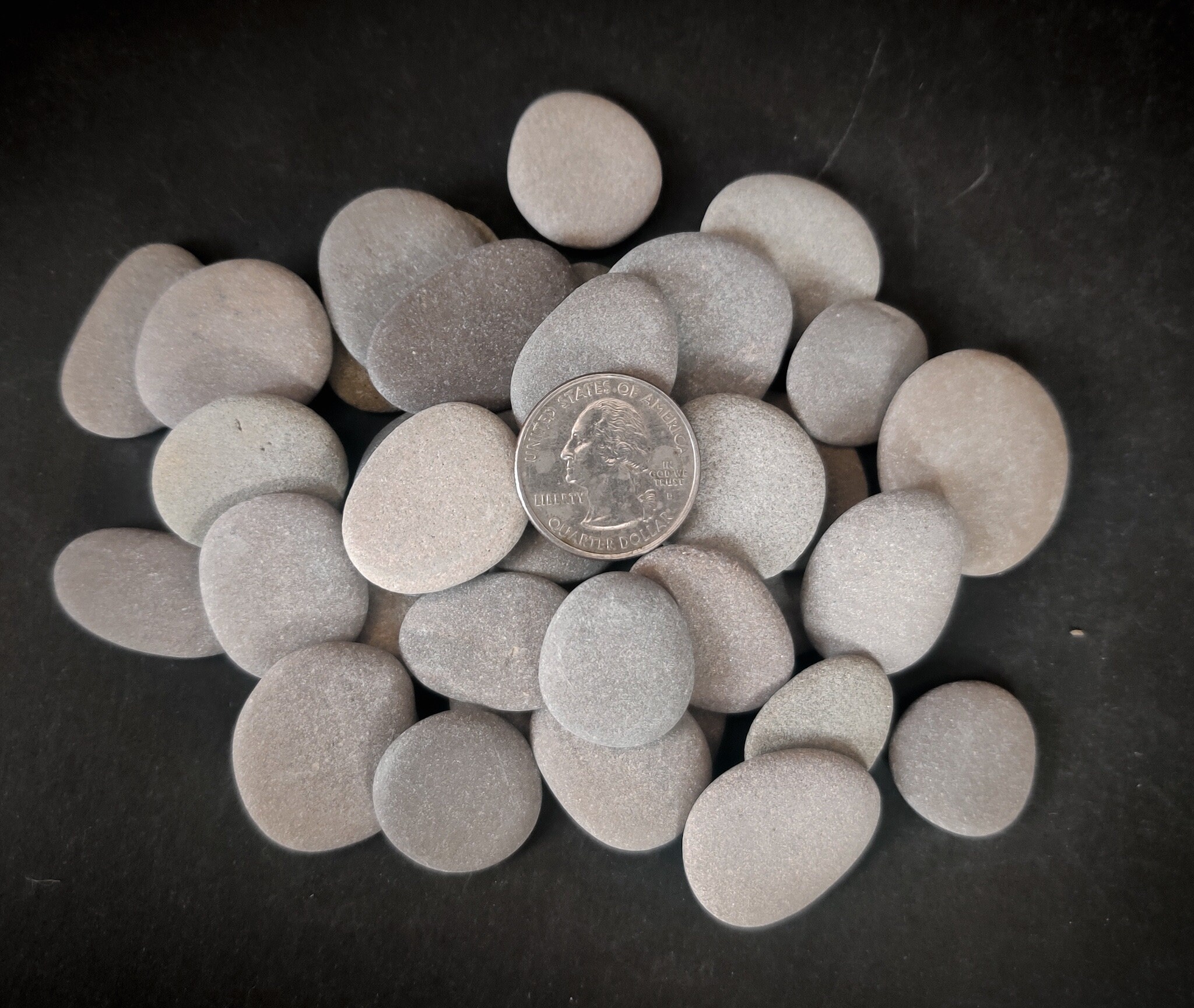 Small Flat Beach Rocks Bulk Lot 30-90 Pieces 1/4'' | Etsy