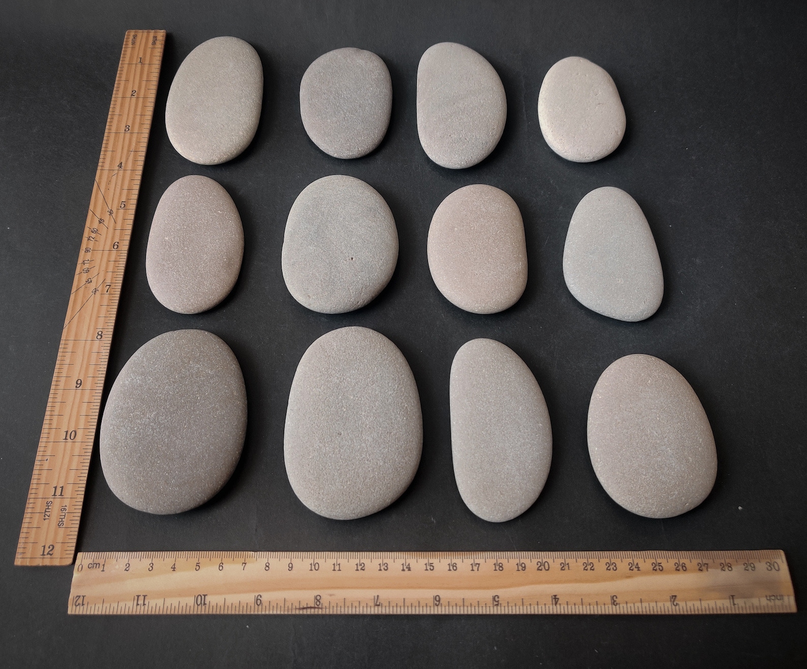 Extra-large Flat Beach Stones Lot 4 Pieces 2 1/23 - Etsy