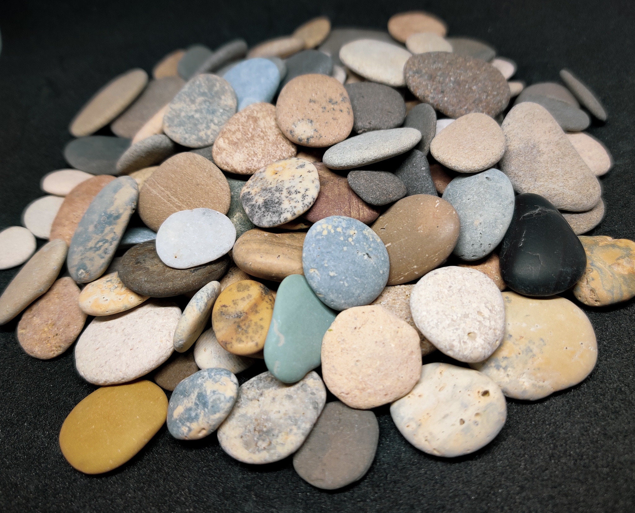 Small Colorful Beach Pebbles Mix in Bulk Lot 50-150 Pieces - Etsy