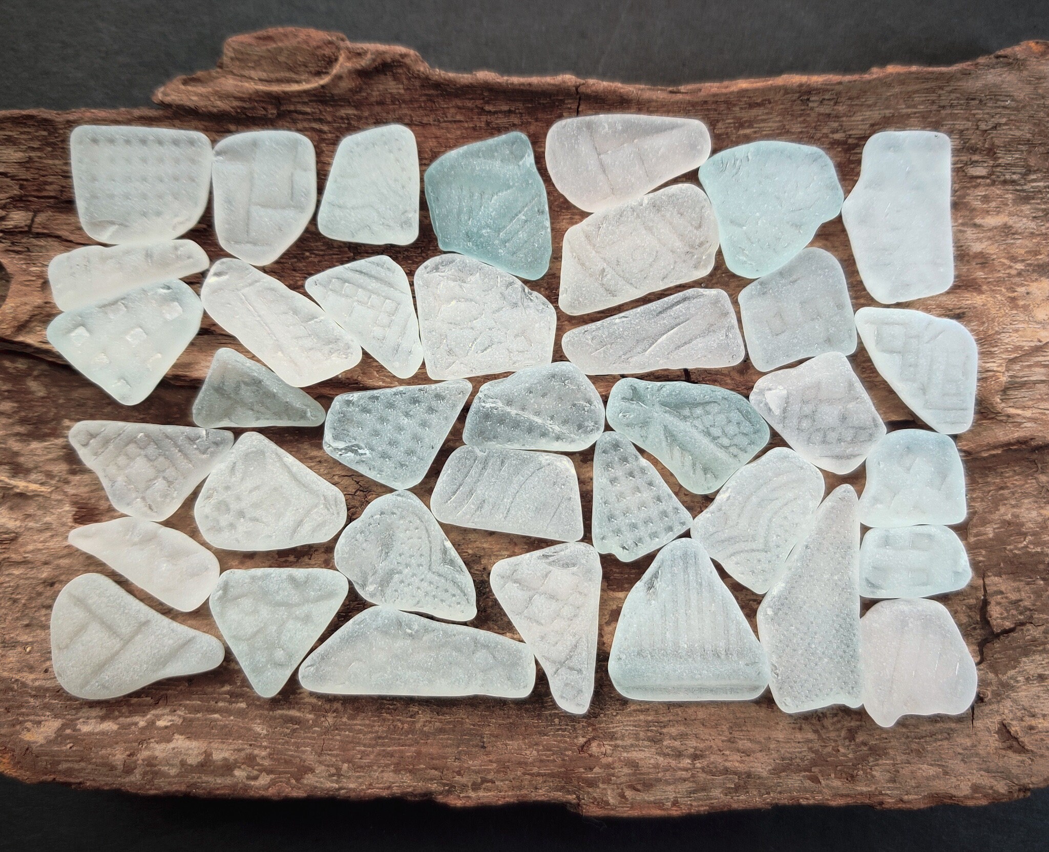 Genuine Textured Patterned Sea Glass Bulk lot 25-100 Pieces | Etsy
