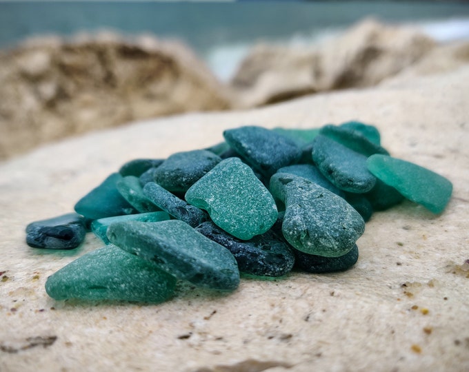 Genuine Rare Teal Turquoise Sea Glass Bulk Lot 50-100 Pieces - Etsy