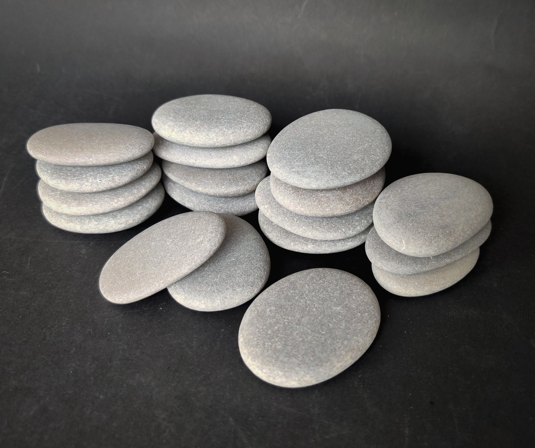 Flache Strandsteine Lot 10 Stück 2 ' Graue Glatte - Etsy.de