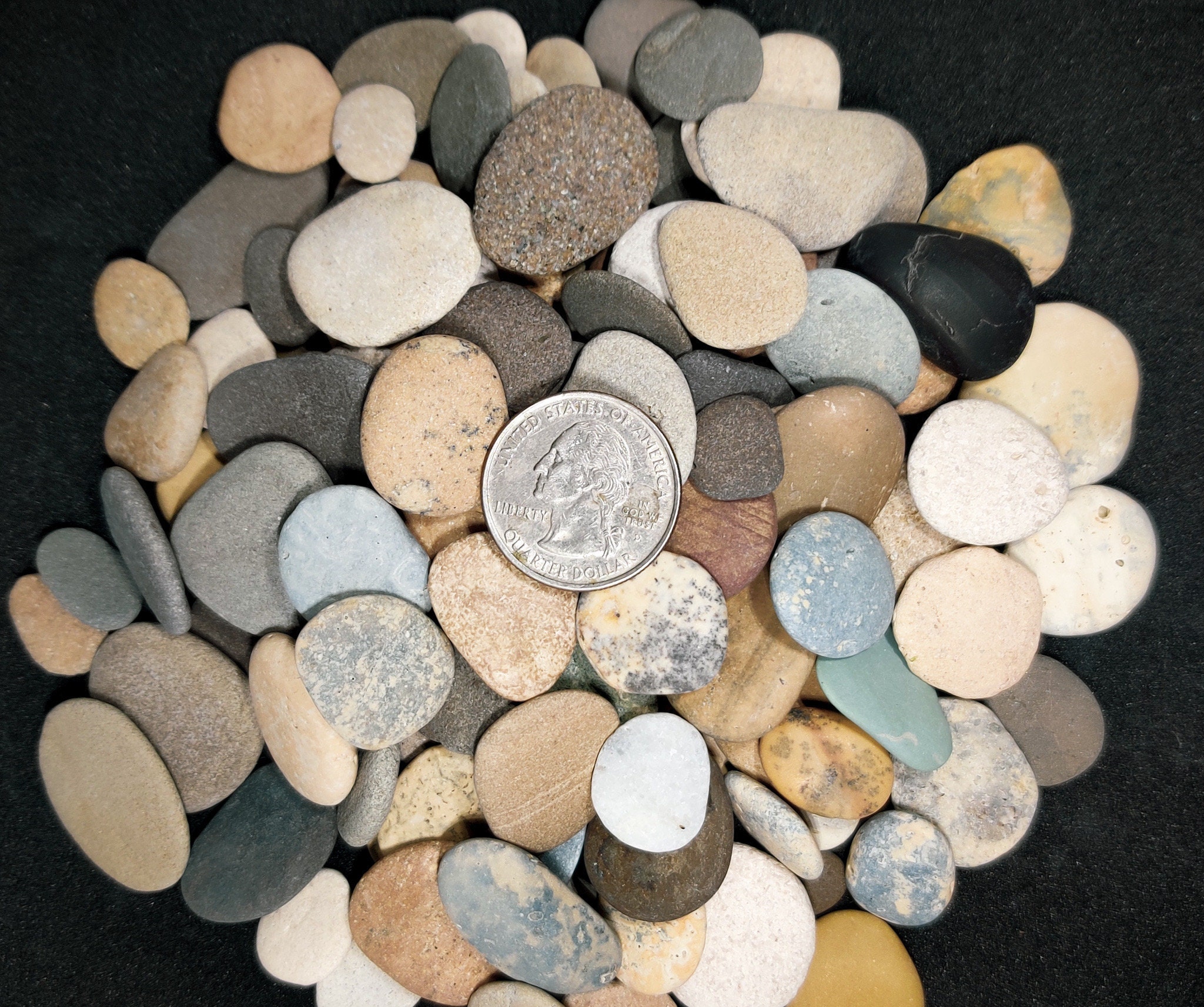 Small Colorful Beach Pebbles Mix in Bulk Lot 50-150 Pieces - Etsy