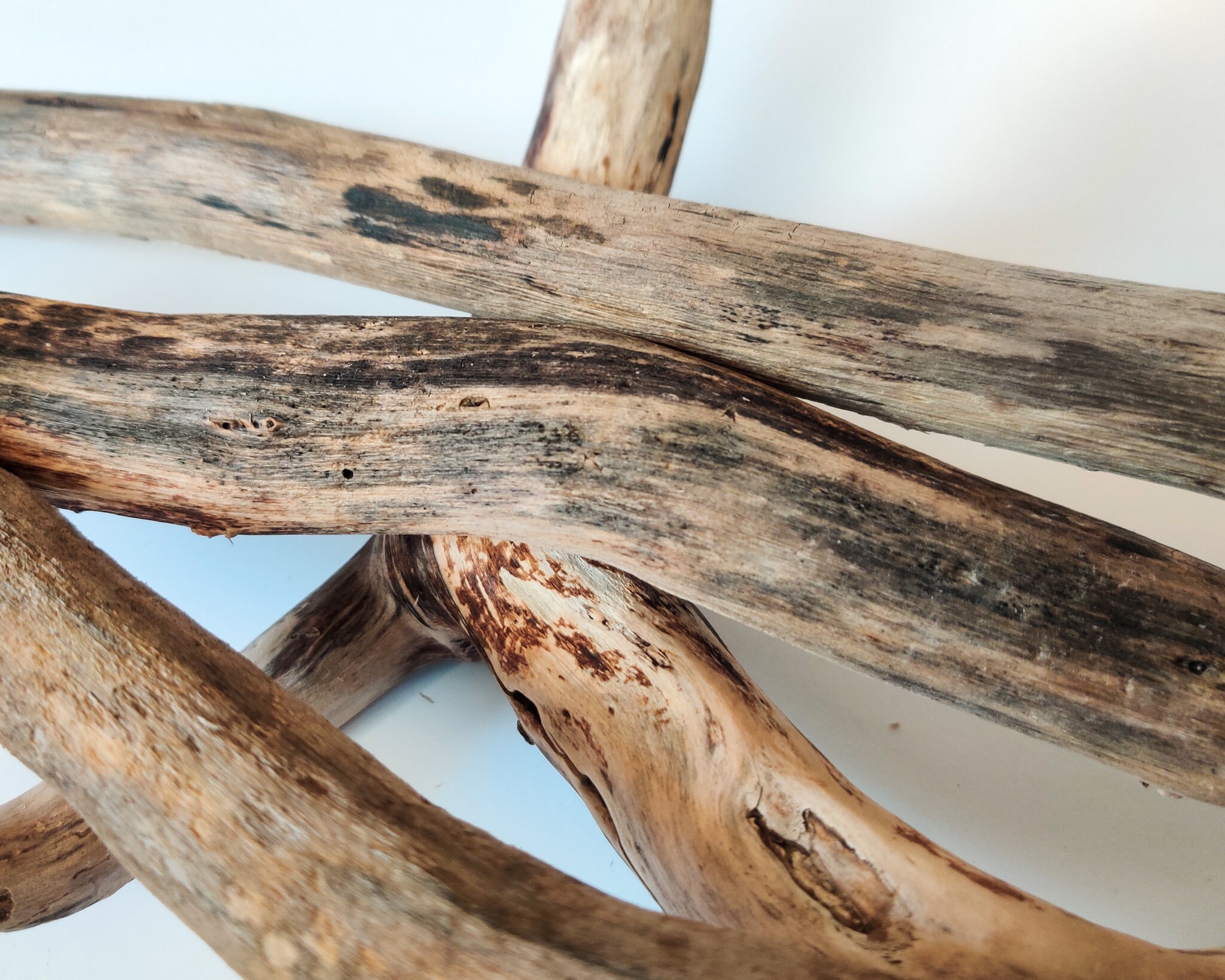 4 Large and Curvy Driftwood Sticks 16''18'' - Etsy