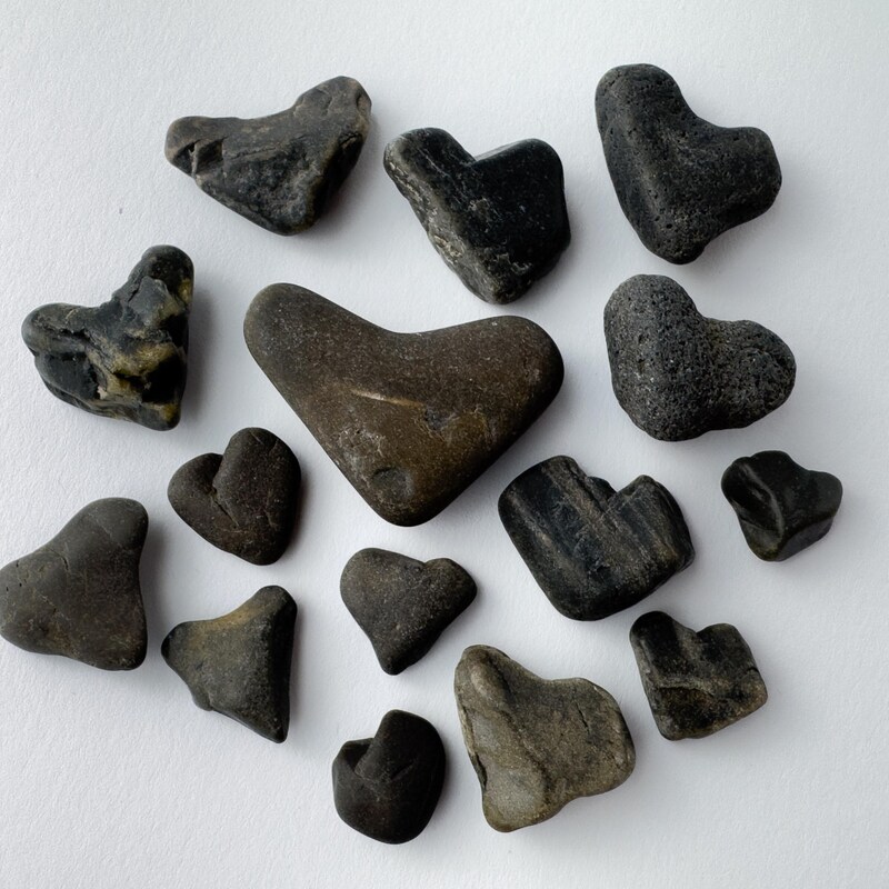 Natural Found Heart Shaped Rocks - Etsy