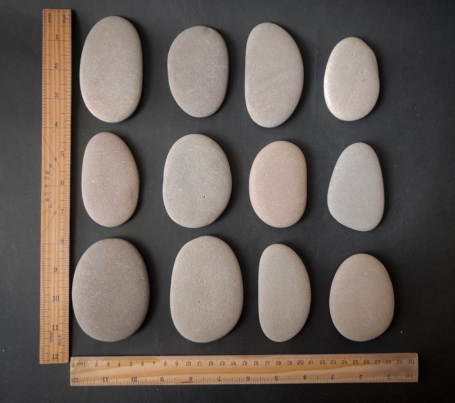Extra-large Flat Beach Stones Lot 4 Pieces 2 1/23 - Etsy