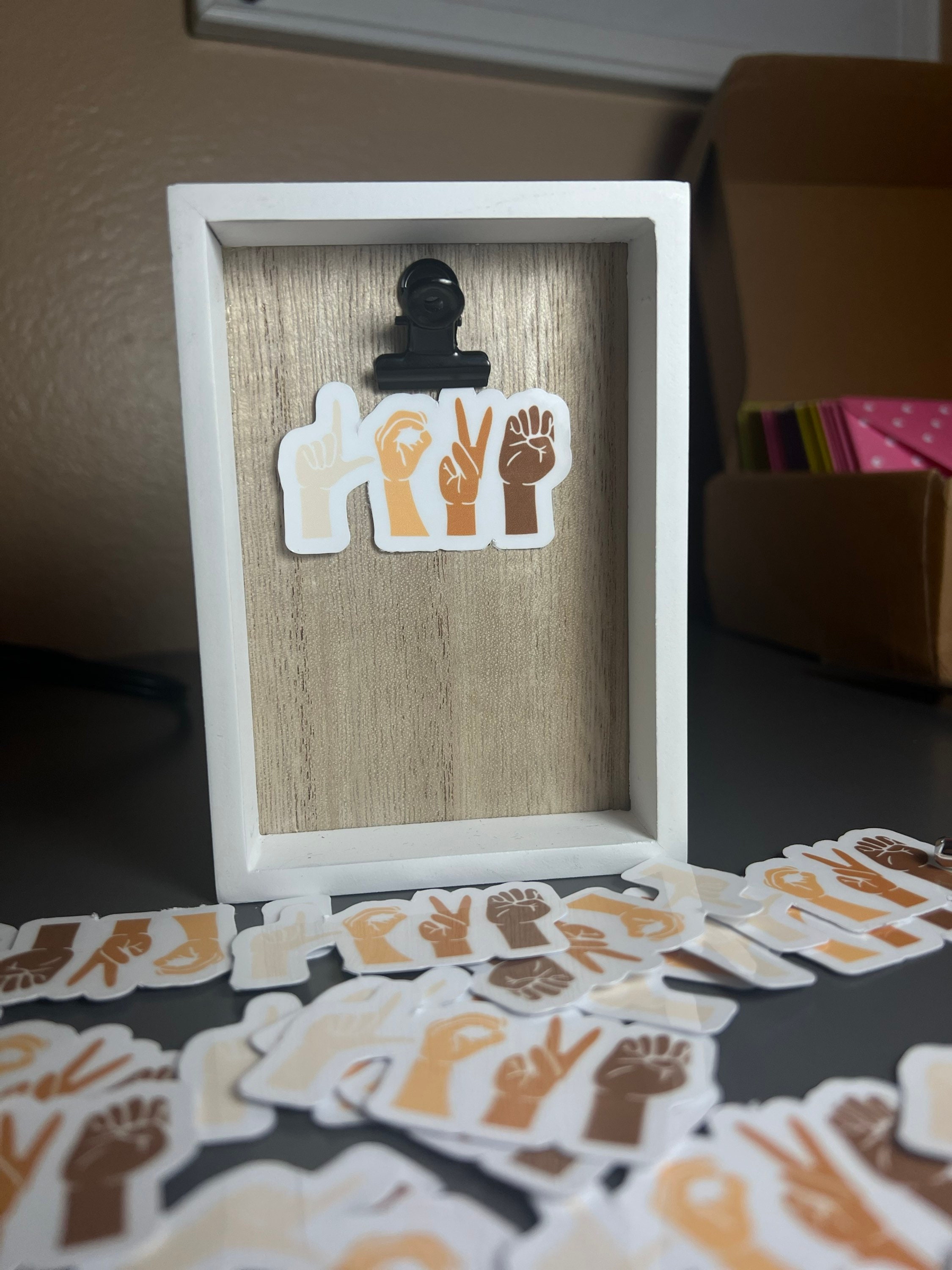 ASL Love Sticker Aesthetic Laptop Water Bottle Kindness - Etsy Canada