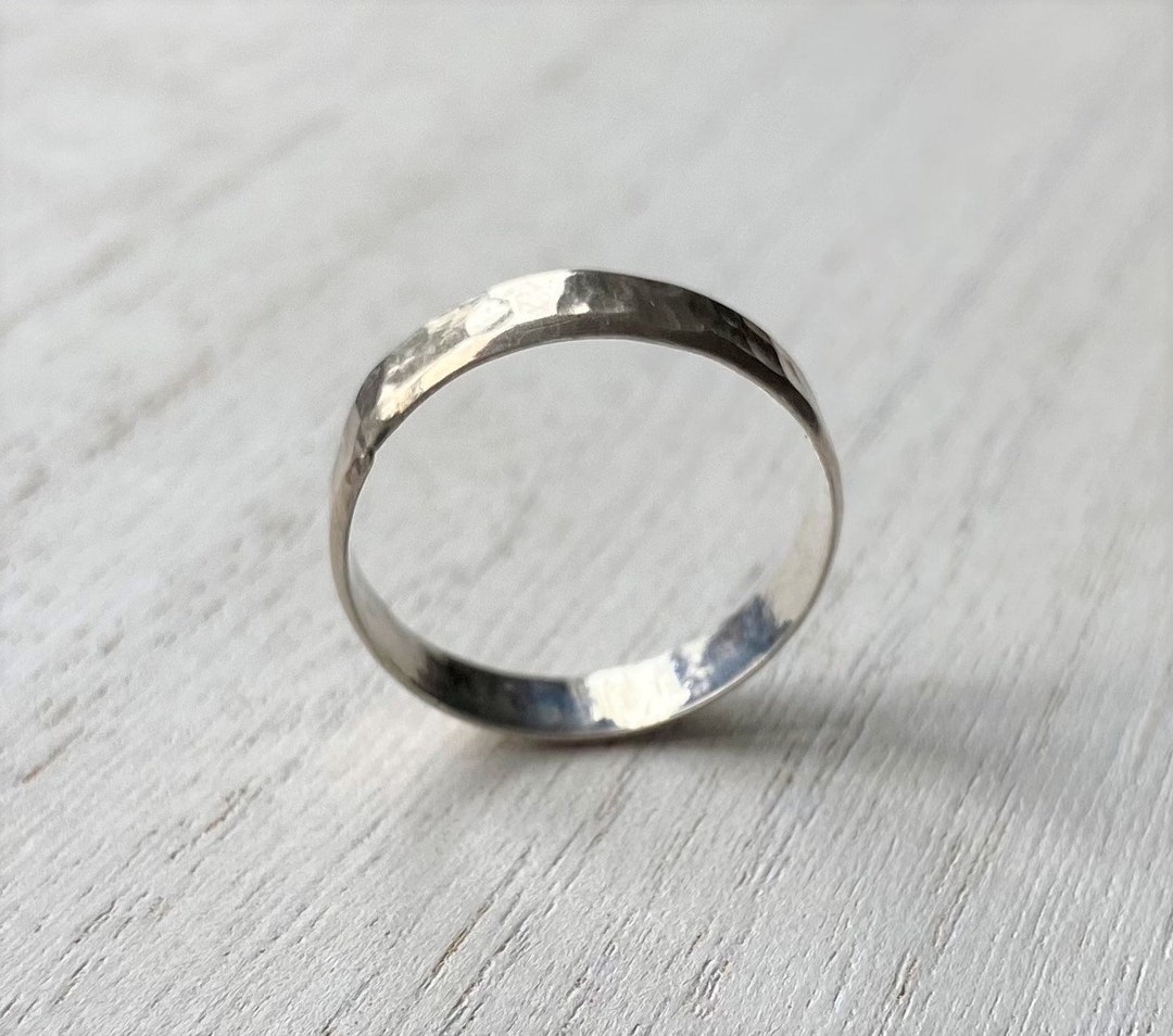 Simple Modern Sterling Silver Ring Size 8 Simple Silver Ring Sterling ...