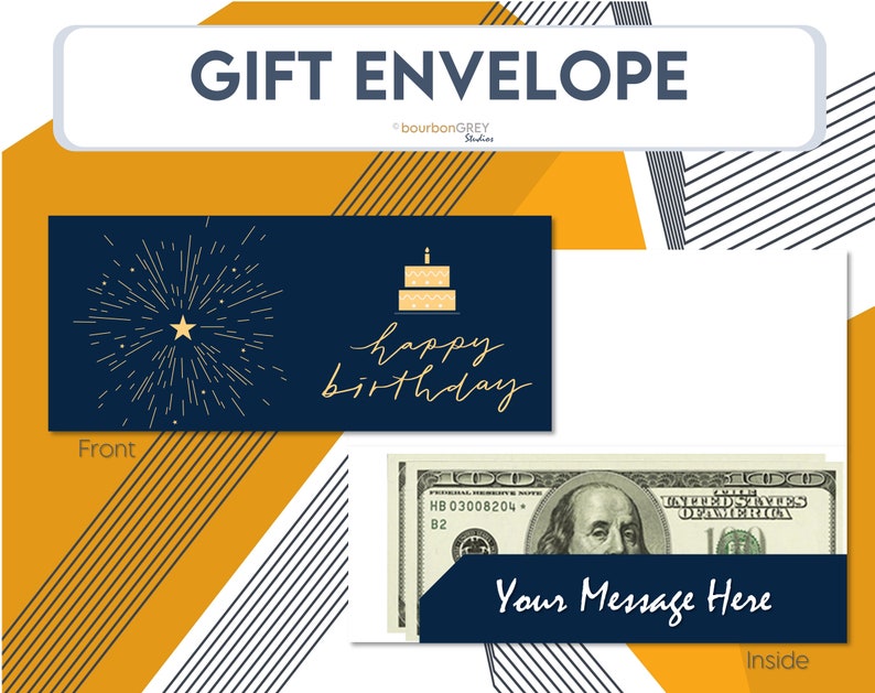 Printable BIRTHDAY Envelope • Instant Download • Digitally Editable - Etsy