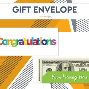 Printable CONGRATULATIONS Envelope • Instant Download • Digitally ...