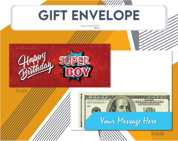 Boys Printable Birthday Envelope Cute Welcome Baby Boy Card I
