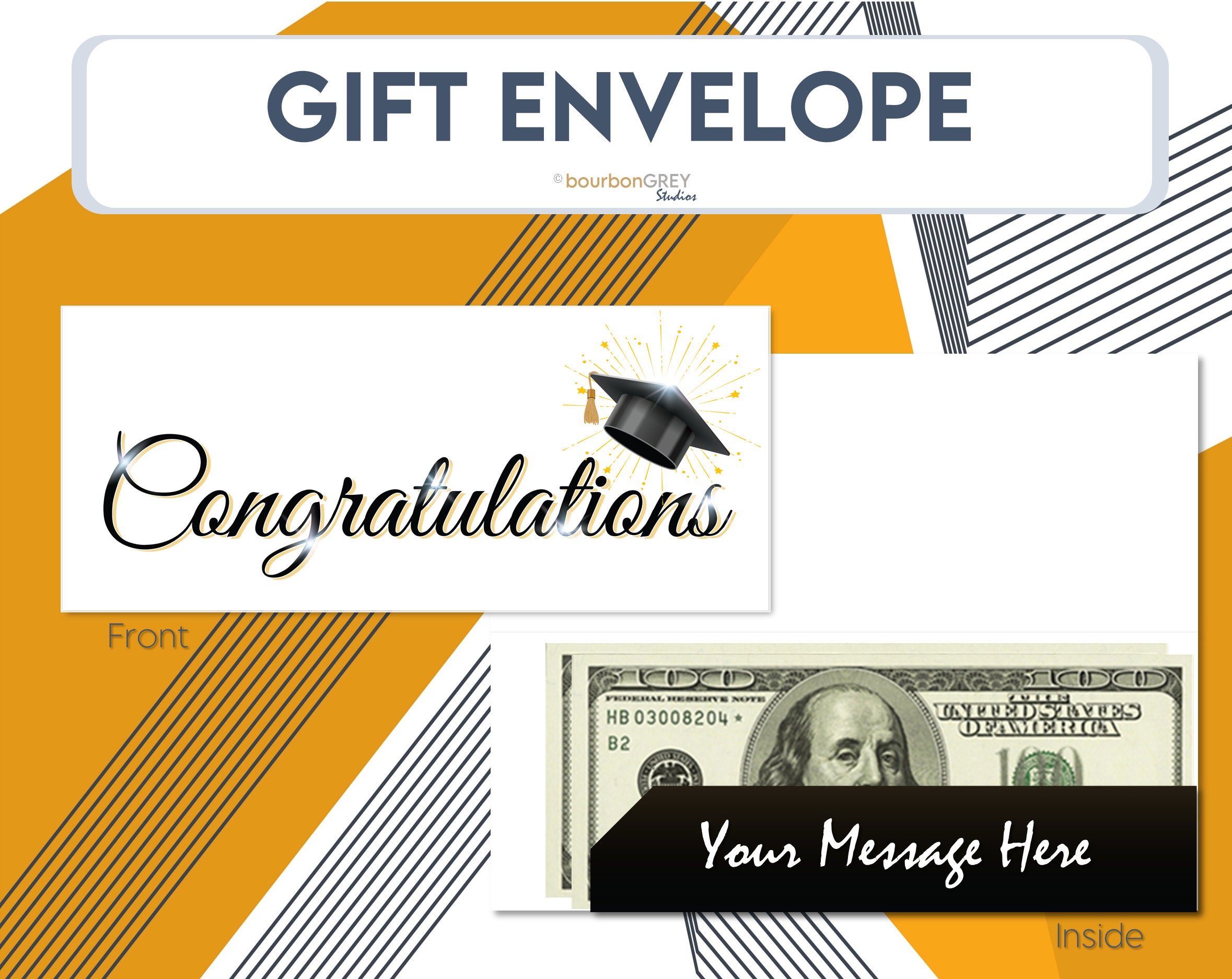 Printable GRADUATION Envelope • Instant Download • Digitally Editable ...