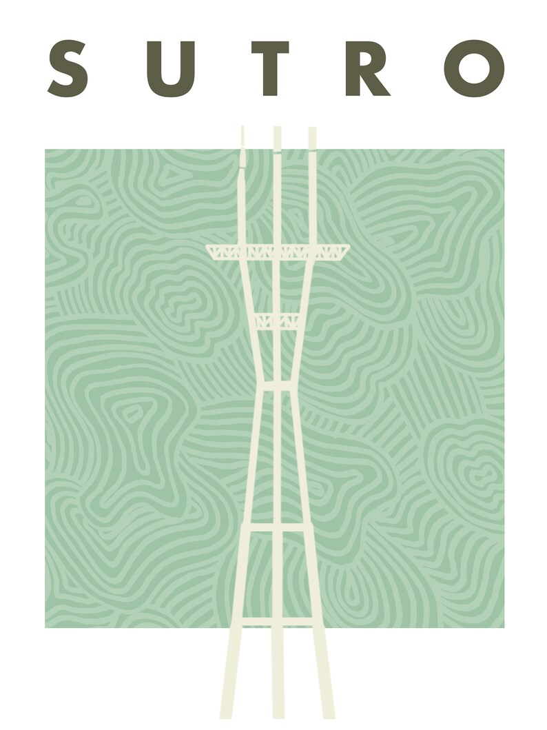 Sutro Tower Print - Etsy