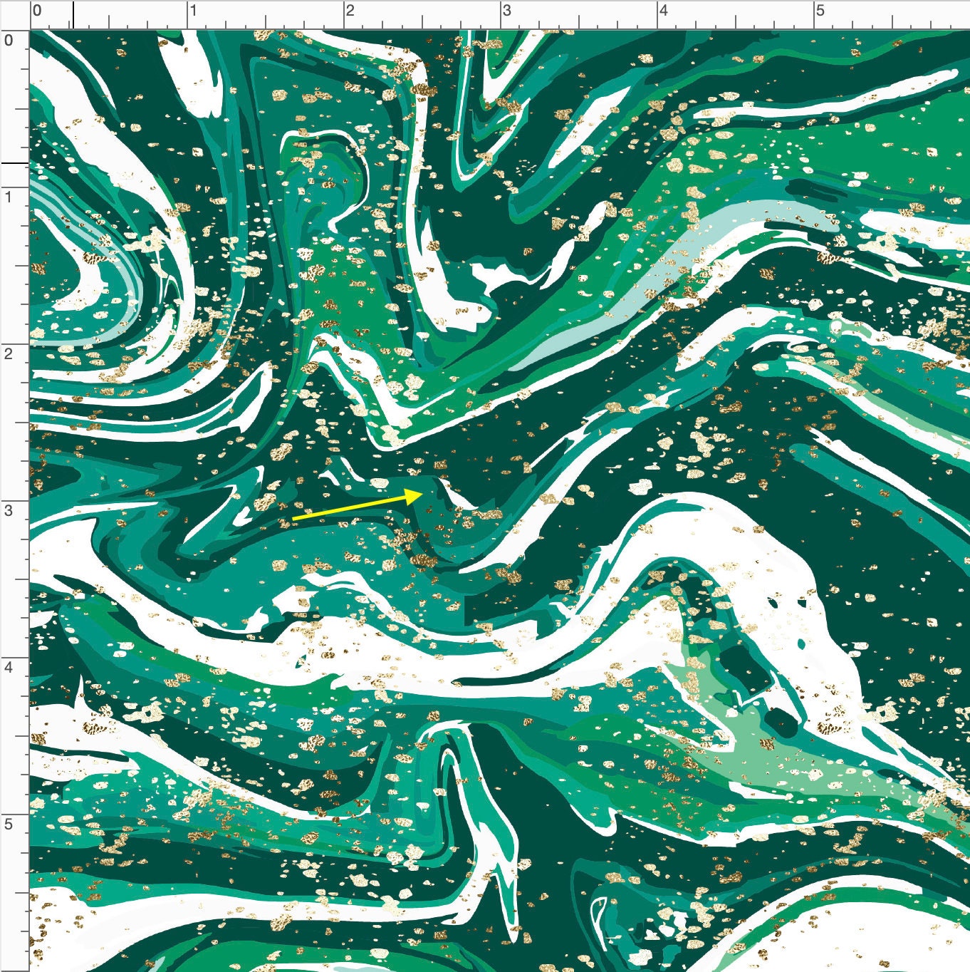 Marble in Emerald With Gold Fleck Effect Waterproof Oxford - Etsy