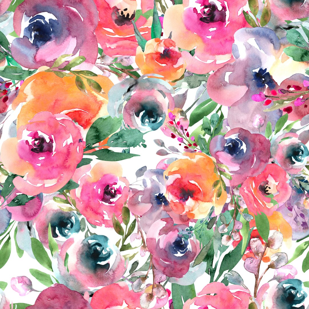 Pink Roses Waterproof Oxford - Etsy
