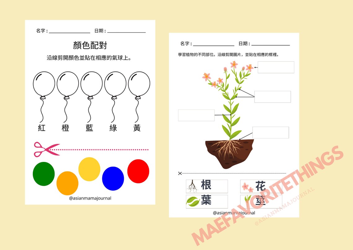 Mandarin Chinese Preschool Pre-k + Kindergarten Learning Bundle | 50 ...