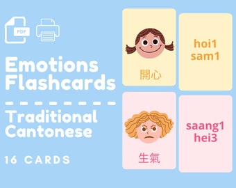 TRADITIONAL CANTONESE | Family Members | Card-sized Printable CANTONESE ...