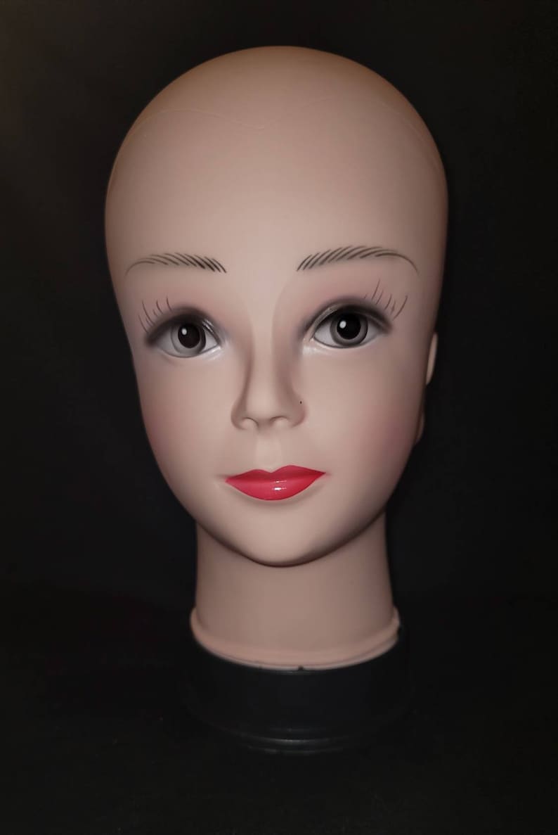 Female Adult Realistic Mannequin Head Display - Etsy