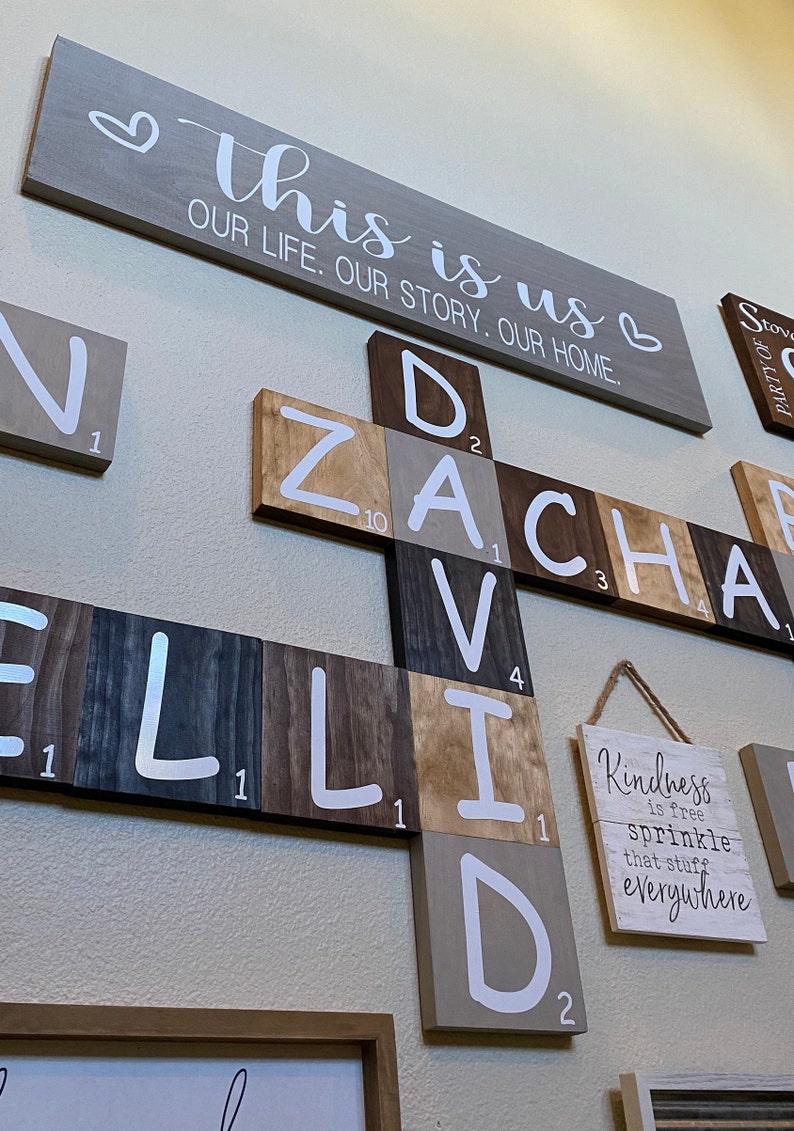 Scrabble Wall Tiles 5.5" - Etsy